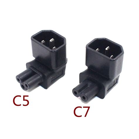 Iec 90 Degree Adapter 3 Poles Iec Male C14 To Iec Grandado