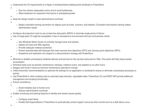 Hyper V Best Practices Dell Powerstore Microsoft Sql Server 2022 On