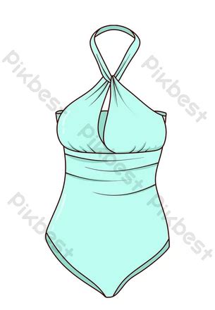 Blue One Piece Swimsuit PNG Images AI Free Download Pikbest