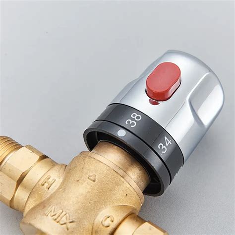 Brass Constant Temperature Mixer Valve Faucet Temperature Control For