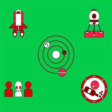 ชุดไอคอนและเวกเตอร์แนวคิดจักรวาล Ai Eps Uidownload