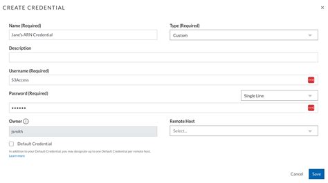 Create An Aws Amazon Resource Name Credential Civis Analytics