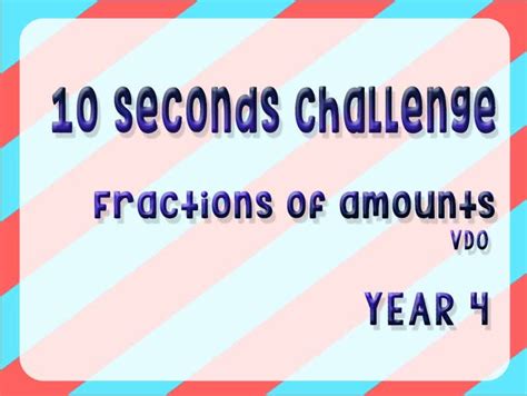 Fractions Of Amounts Year 4 Teaching Resources