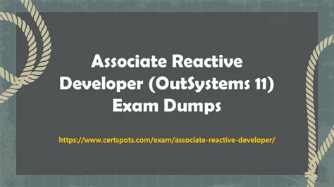 Outsystems 11 Associate Reactive Developer Exam Dumps