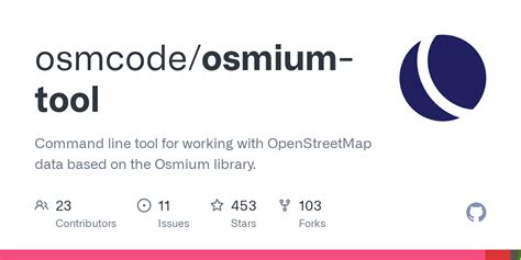 github osmcode osmium tool command line tool for working with openstreetmap data based on the