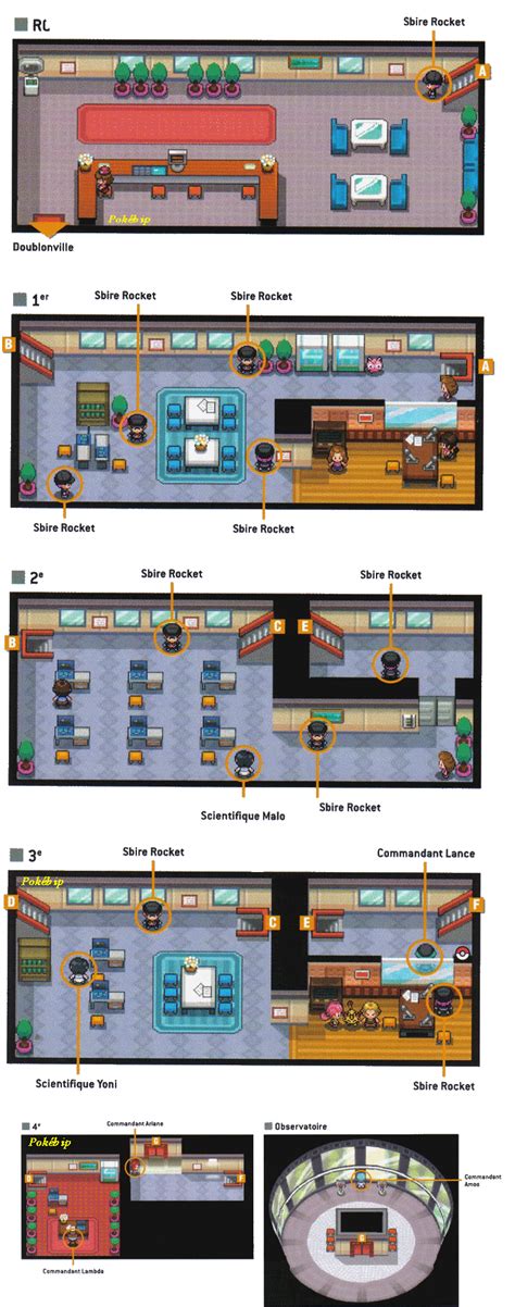 Pokémon Or Heartgold Et Argent Soulsilver Guide Des Lieux Tour