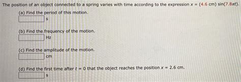 Solved An Object Moves Uniformly Around A Circular Path Of