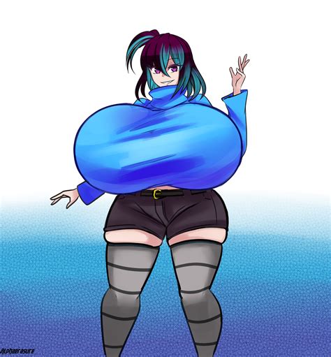 rule 34 1girls alphaerasure breast expansion ferri rust and bolts hyper breasts purple eyes