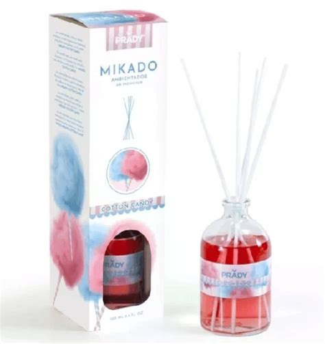 Deodorante Per Ambienti Prady Cotton Candy Mikado Flacone In Vetro Da