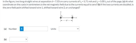 Solved In The Figure Two Long Straight Wires At Separation