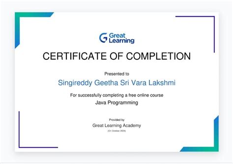 Geetha Sri Singireddy On Linkedin Java Greatlearning Softwaredevelopment