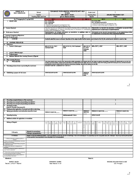 Dll Week Q3 Review Download Free Pdf Learning Mental Processes
