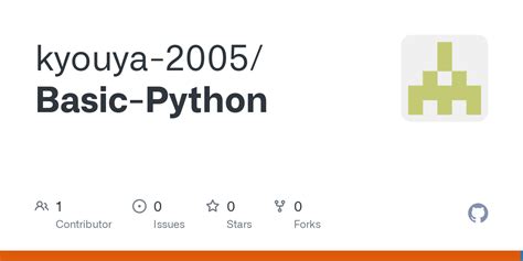 Github Kyouya 2005basic Python