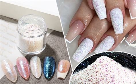 Fcozpjk Unicorn Nail Glitter Powder With Glitter Spray