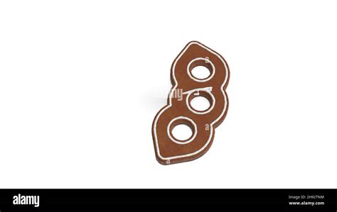 3d Rendering Of Gingerbread Cookie In Shape Of Symbol Of Soya Beans