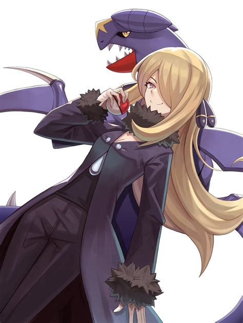 Cynthia And Garchomp Pokemon And More Drawn By Ziu Danbooru
