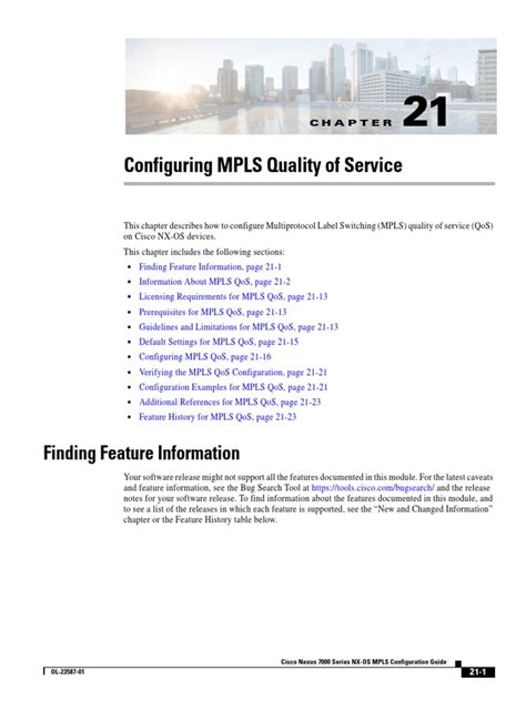 Configuring Mpls Quality Of Service Finding Feature Information Download Free Pdf