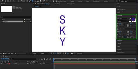 How To Make Vertical Text In After Effects