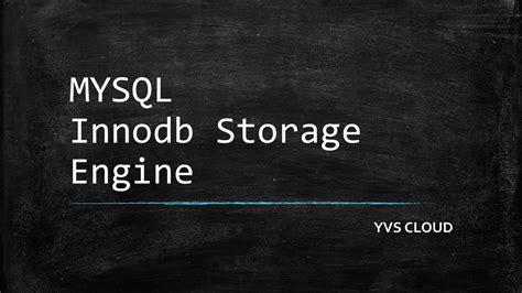 Innodb Storage Engine Youtube
