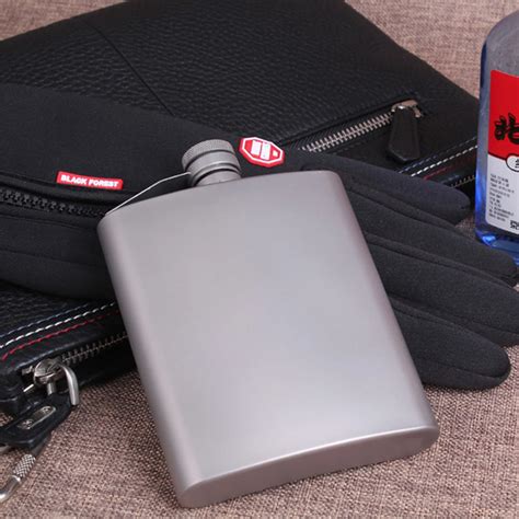 Men Whisky Flask 7oz Leak Proof Wine Pocket Titanium Hip Flask With Carrying Handle Buy Hip
