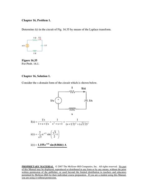 Solution Chapter 16 Solution Guide Basics Of Electrical Circuits