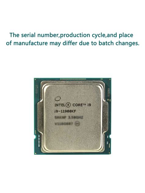 Intel Core I9 11900kf I9 11900kf 3 5ghz 8 Core 16 Thread Cpu Processor L3 16m 125w Lga 1200 No