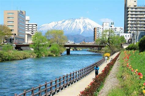岩手県 盛岡 岩手山と北上川 美しい風景 風景写真 風景