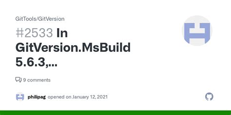 In Gitversionmsbuild 563 Aftertargetsgetversion Causes Msbuild