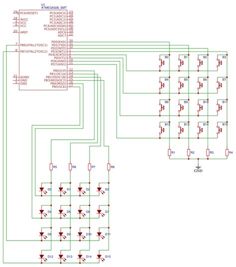 Gpio11atmega328ledmatrix Platform For Creating And Sharing Projects Oshwlab