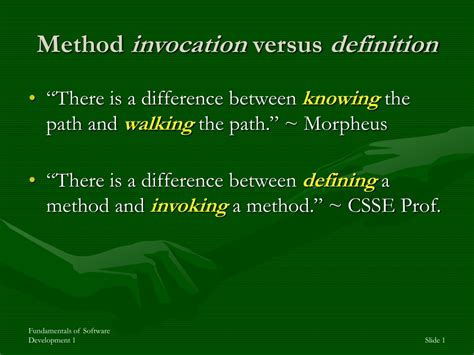 ppt method invocation versus definition powerpoint presentation free