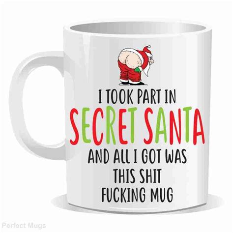 Funny Secret Santa Mug Perfect Signs