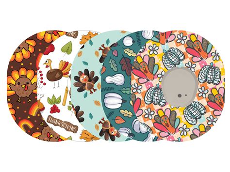 Glucomart Premium Dexcom G7 Adhesive Patches Thanksgiving Dexcom Patch