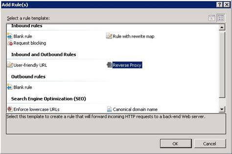 Iis как обратный прокси сервер Reverse Proxy Internet