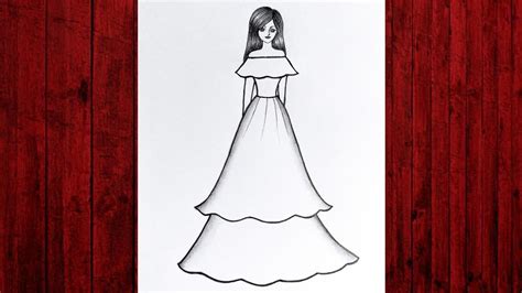 How Long To Draw A Dress Step By Step