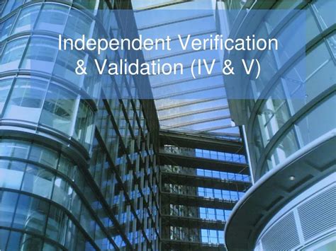 Ppt Independent Verification And Validation Iv And V Testing Services Powerpoint Presentation
