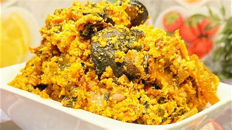 How To Make Easy Nigerian Egusi Soup With Six Proteins Youtube
