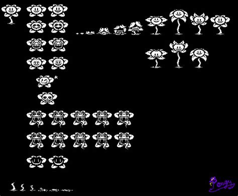 Undertale Flowey Sprite Sheet By Pongy25 On Deviantart