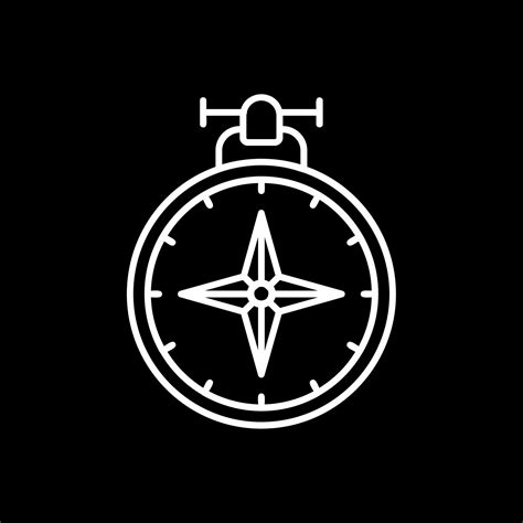 Compass Line Inverted Icon 41693589 Vector Art At Vecteezy