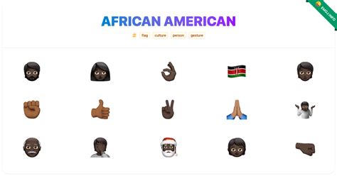 African American Emojis 🧔🏿 👩🏿 👌🏿 Meaning Copy And Paste