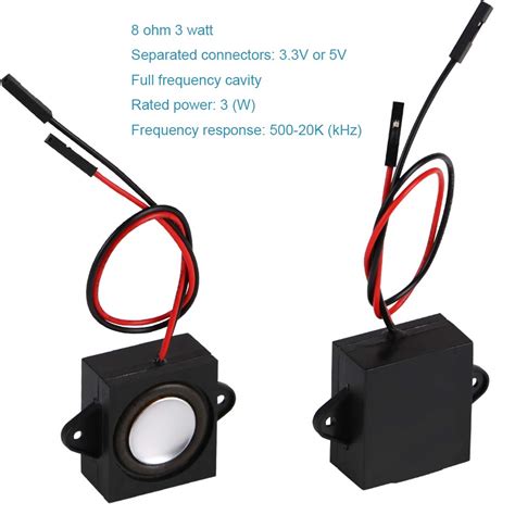 2pcs Arduino Speaker 3 Watt 8 Ohm Single Cavity Mini Speaker Full Range