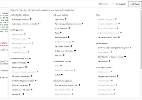 What Are The Policies Available For Graphql Api In Azure Api Management