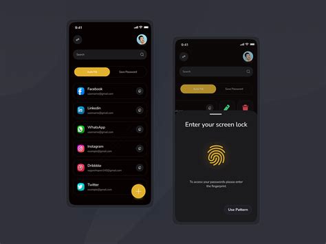 Password Manager Mobile App On Behance