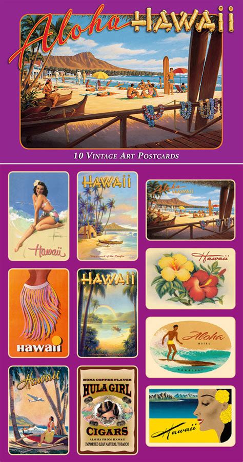 Antique Hawaiian Postcards Aloha Hawaii South Seas Vintage