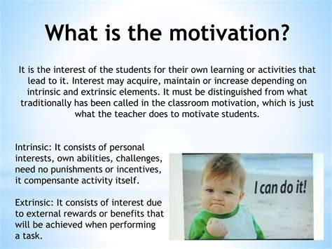 Motivation In Learning Pptx