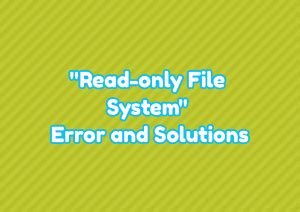 Read Only File System Error And Solutions LinuxTect