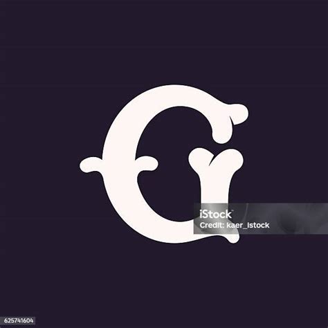 뼈로 만든 G 문자 아이콘 공포 무서움에 대한 스톡 벡터 아트 및 기타 이미지 공포 무서움 귀여운 낱말 Istock