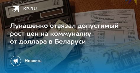 Лукашенко отвязал допустимый рост цен на коммуналку от доллара в Беларуси Kp Ru