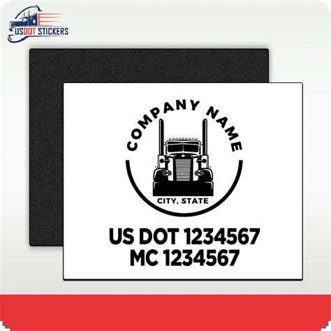 Customizable Usdot Number Magnetic Signs In Usa