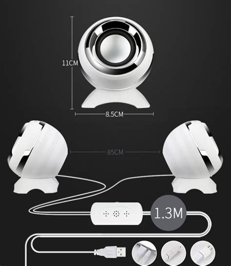 Wired Mini Computer Speakers Bass Horns For Laptop Grandado