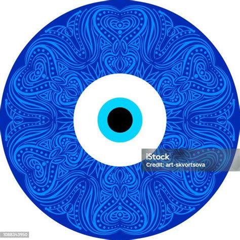 터키의 악한 눈입니다 만다라 그리스 악마의 눈입니다 보호의 상징입니다 블루 터키 파티마의 눈 악마의 눈에서 부적입니다 나 자르입니다 마법의 항목 특성 악마의 눈에 대한 스톡